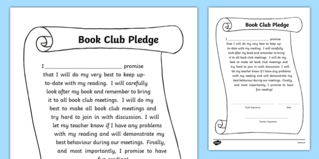 Book Club Pledge-Scottish
