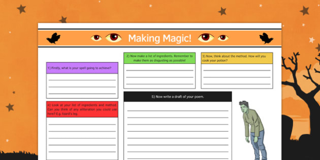 Making Magic Worksheet (teacher made)