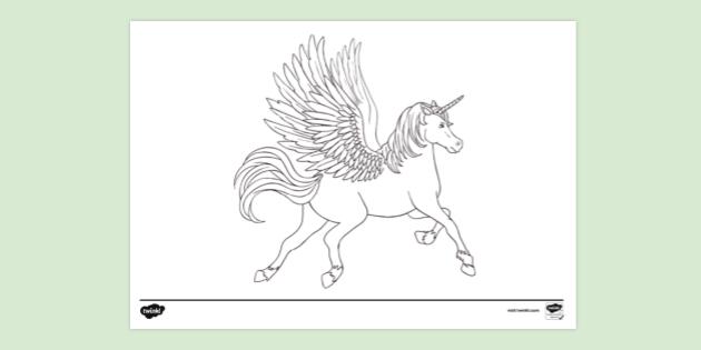 Mythical Creature Colouring Sheet | Colouring Sheets