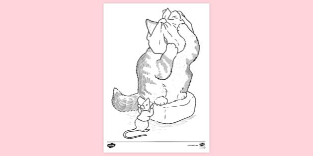 FREE! - Peering Through the Duster Colouring Sheet | Colouring Pages