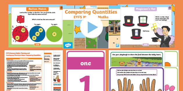 Nursery Maths Planning and Resource Pack:Comparing Quantities