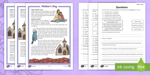 Mother's Day Reading Activity for Kids (teacher made)