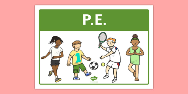 PE Classroom Area Sign