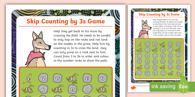 Skip Counting by 3s Game (teacher made)