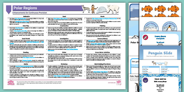 EYFS Polar Regions Continuous Provision Ideas and Resource Pack (Ages 2-4)