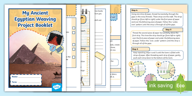 Editable My Weaving Project Booklet