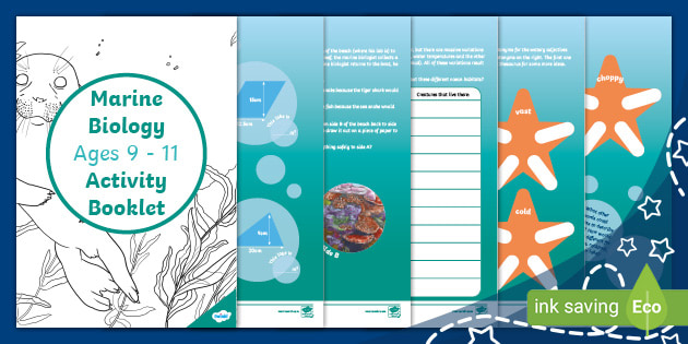 Marine Biology Activity Booklet (Ages 9 - 11) (teacher made)