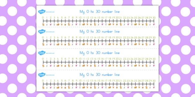 The Lion and the Mouse Number Lines 0-30