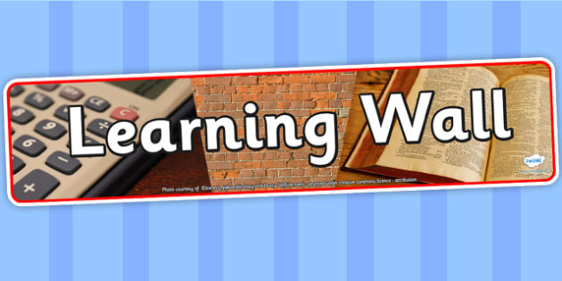 👉 Learning Wall Photo Display Banner (teacher made)