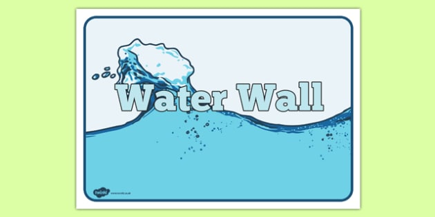 👉 Water Wall Sign (Teacher-Made)