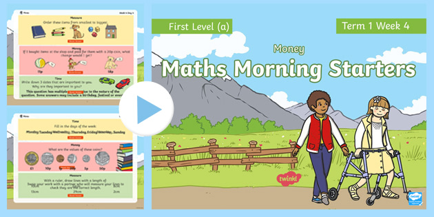 Maths Morning Starters First Level (a) Term 1 Week 4 PowerPoint