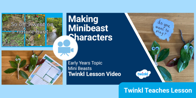 Making Minibeast Characters Video Lesson | Early Years Topic