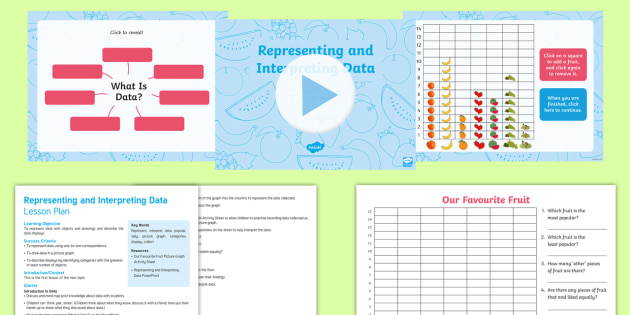Year 1 Introducing Data Lesson Pack (teacher made)