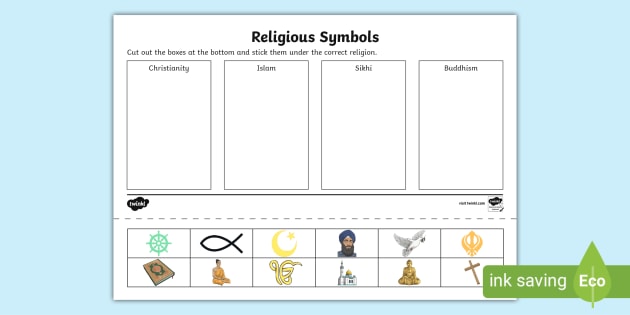 All Religion Symbols Sorting Activity | RE Primary Resource