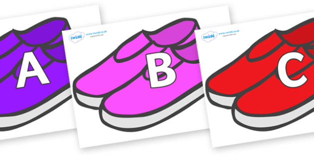 FREE! - A-Z Alphabet on Shoes (teacher made)