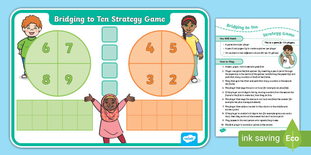 Bridging to Ten Strategy Game (teacher made)