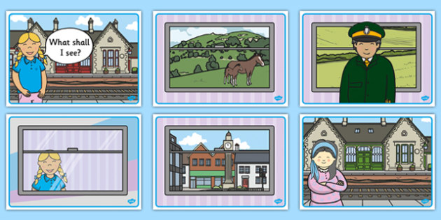 The Train Ride Story Sequencing (teacher made)