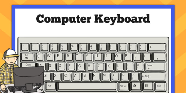 Computer Keyboard Poster - computer, keyboard, poster, display