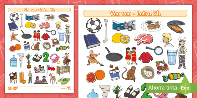 Hojas De Trabajo De Dígrafos Ch Fichas De Trabajo Aprendo El