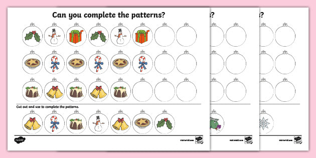 Christmas Designs - Worksheet -Teacher made (teacher made)