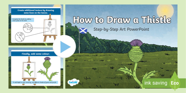 How to Draw a Thistle PowerPoint - Useful Step-by-Step Guide