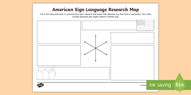American Sign Language (ASL) Research Map - deaf community, deal