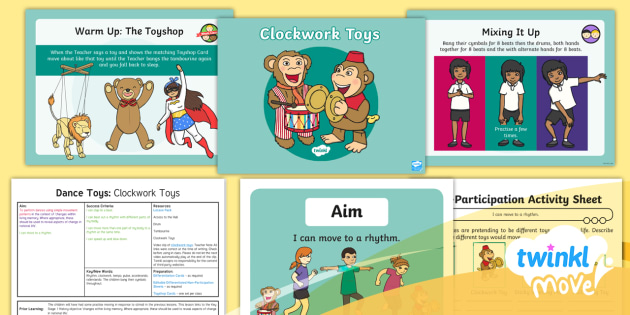 👉 Twinkl Move - Year 2 Dance: Toys Lesson 5 - Clockwork Toys