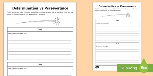 Determination vs Perseverance Activity (creat de profesori)
