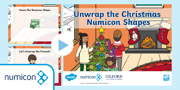 Unwrap the Christmas Numicon Shape Activity PowerPoint