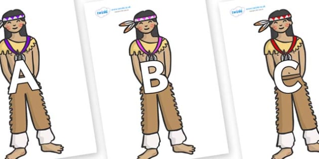 A-Z Alphabet on Native Americans