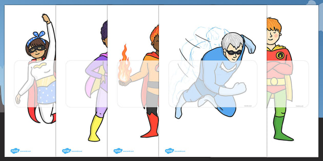 FREE! - 👉 Editable Superheroes (teacher made)