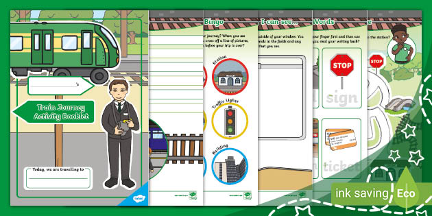 Train Journey Activity Booklet for Early Years