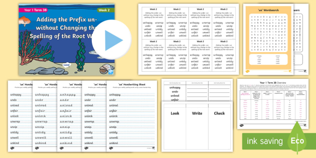 Year 1 Term 3B Week 2 Spelling Pack (teacher made)