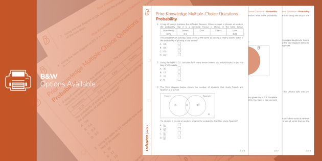 Mathematics Multiple Choice Questions • Twinkl.ca