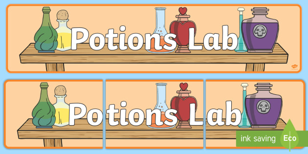 Potion Lab Display Banner (teacher made)