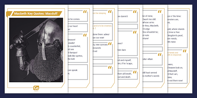 Macduff In Macbeth Quotes
