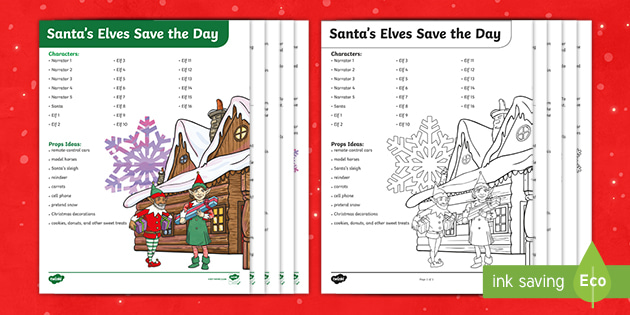 Santa's Elves Save the Day Reader's Theater (teacher made)
