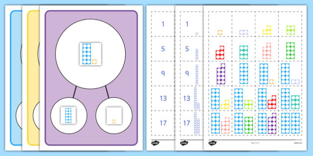 Number Facts to 20 Part Whole Activity (teacher made)