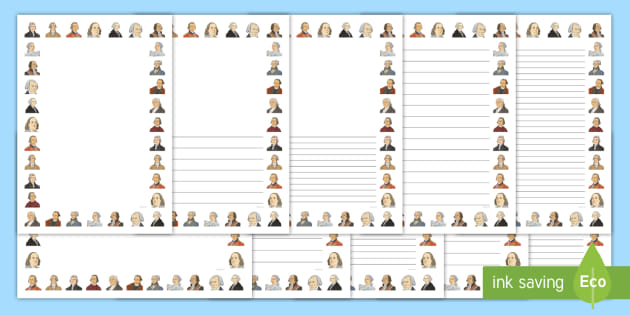 The American Revolution Themed Page Border (teacher made)