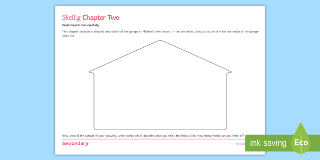Skellig Chapter 2 Text Analysis Worksheet