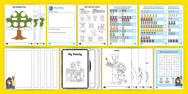 My Family Activity Pack (teacher made)