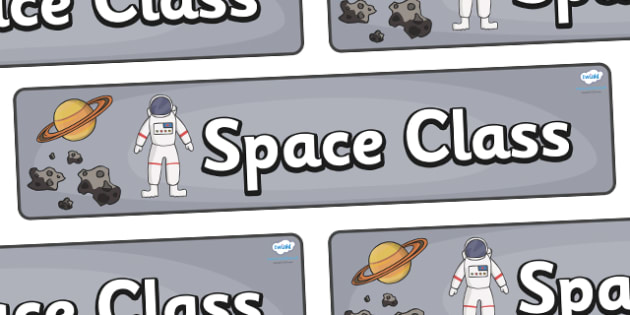 FREE! - Space Themed Classroom Display Banner (teacher made)