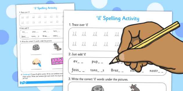 il Spelling Activity (teacher made)