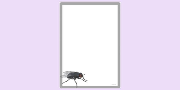 FREE! - Simple Blank House Fly Page Border | Page Borders | Twinkl