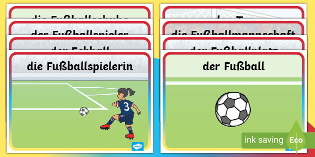 Football Display Posters German (teacher made)