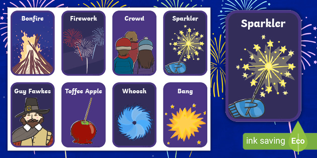 Bonfire Night Flashcards (teacher made)