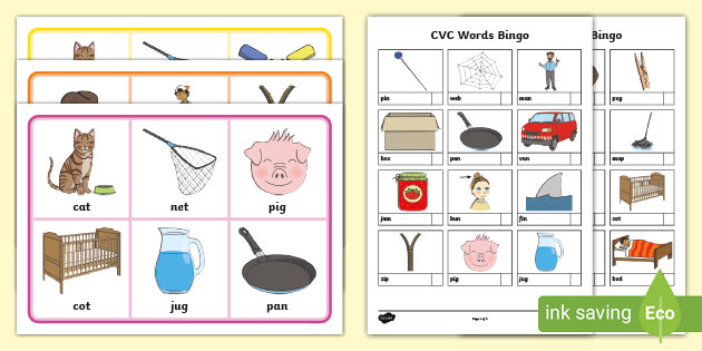 CVC Word Bingo