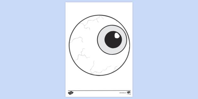 FREE! - Eyeball Colouring | Colouring Sheets (teacher made)