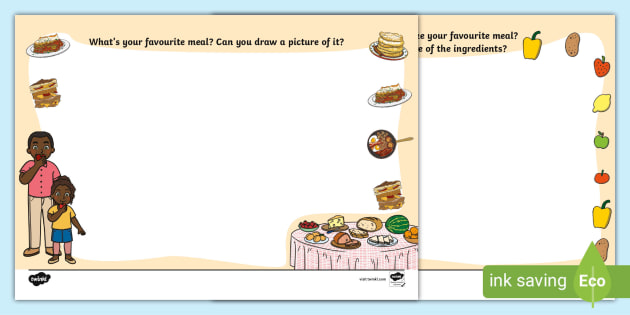 FREE! - Food Drawing Prompts (teacher made)