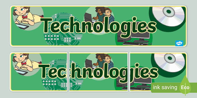 Technologies CfE Display Banner (teacher made)
